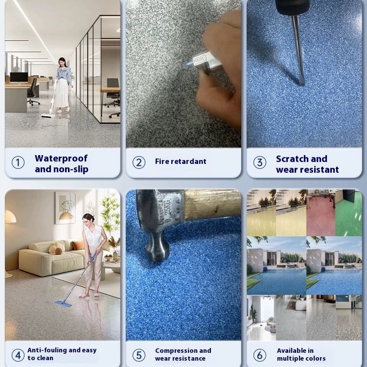 Epoxy Colored Sand Self-leveling Cement Floor Coating – Vansen Floor Paint